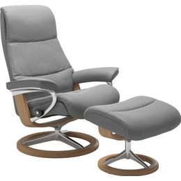 Relaxsessel stressless "View", grau (wild dove batick), B:91cm H:110cm T:85cm, Leder BATICK: BATICK ist ein leicht korrigiertes, durchgef&auml;rbtes und genarbtes M&ouml;belleder, bei dem die meisten Unebenheiten und Spuren in der Regel entfernt wurden.;Leder PALOMA: PALOMA ist ein durchgef&auml;rbtes Semianilin-M&ouml;belleder mit nat&uuml;rlicher Narbung.;ROHLEDER Stoff Q2 FARON: Ein fester zuverl&auml;ssiger Boucl&eacute; mit eine