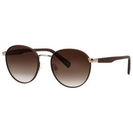 Sonnenbrille BRENDEL EYEWEAR, Damen, braun (unbeschwertes schokobraun), metallic, Sonnenbrillen Sonnenbrille, goldfarbener Einfachsteg
