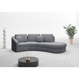 Sit & More Ecksofa SIT & MORE "Jazz L-Form", grau (stone), B:266cm H:88cm T:230cm, 100% Polyester, Sofas, Ecksofa, In weiteren Gr&ouml;&szlig;en erh&auml;ltlich