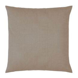 Dekokissen Pad "Leda", stone, unifarben, B:40cm L:40cm, Baumwolle, Dekokissen_Sitzkissen_Kissenh&uuml;llen, 100% Baumwolle