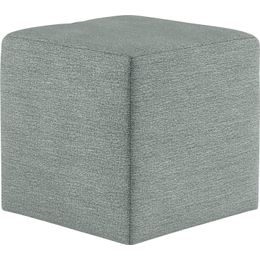 Hocker COTTA "Cuby", grau (niagara), B:40cm H:40cm T:40cm, 100% Polyester, Hocker, Hocker, Sitzw&uuml;rfel, Cube, Sitzhocker
