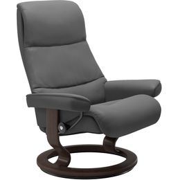 Relaxsessel stressless "View", grau (grau batick), B:78cm H:105cm T:78cm, Leder BATICK: BATICK ist ein leicht korrigiertes, durchgef&auml;rbtes und genarbtes M&ouml;belleder, bei dem die meisten Unebenheiten und Spuren in der Regel entfernt wurden.;Leder PALOMA: PALOMA ist ein durchgef&auml;rbtes Semianilin-M&ouml;belleder mit nat&uuml;rlicher Narbung.;ROHLEDER Stoff Q2 FARON: Ein fester zuverl&auml;ssiger Boucl&eacute; mit einem str