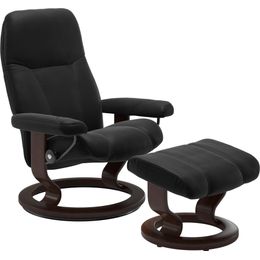 Relaxsessel stressless "Consul", schwarz (schwarz paloma), B:72cm H:94cm T:70cm, Leder BATICK: BATICK ist ein leicht korrigiertes, durchgef&auml;rbtes und genarbtes M&ouml;belleder, bei dem die meisten Unebenheiten und Spuren in der Regel entfernt wurden.;Leder PALOMA: PALOMA ist ein durchgef&auml;rbtes Semianilin-M&ouml;belleder mit nat&uuml;rlicher Narbung.;ROHLEDER Stoff Q2 FARON: Ein fester zuverl&auml;ssiger Boucl&eacute; mit ei