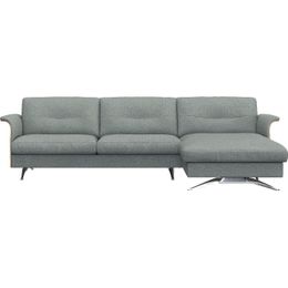 Ecksofa FLEXLUX "Glow bequem und komfortabel durch hochwertigen Sitzaufbau, L-Form", blau (sky blau), B:273cm H:81cm T:158cm, 62% Polyester/17%Baumwolle/14%Viscose/7%Leinen, Sofas, Ecksofa, Modernes skandinavisches Design