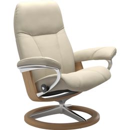 Relaxsessel stressless "Consul", beige (cream batick), B:78cm H:97cm T:70cm, Leder BATICK: BATICK ist ein leicht korrigiertes, durchgef&auml;rbtes und genarbtes M&ouml;belleder, bei dem die meisten Unebenheiten und Spuren in der Regel entfernt wurden.;Leder PALOMA: PALOMA ist ein durchgef&auml;rbtes Semianilin-M&ouml;belleder mit nat&uuml;rlicher Narbung.;ROHLEDER Stoff Q2 FARON: Ein fester zuverl&auml;ssiger Boucl&eacute; mit einem 