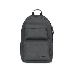 Freizeitrucksack Eastpak "PADDED DBL", Gr. B/H/T: 28,5cm x 47cm x 21cm, schwarz (schwarz denim), Nylon, Polyester, unifarben, Rucks&auml;cke Freizeitrucksack, Schulrucksack Arbeitsrucksack Streetpack
