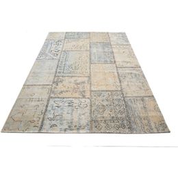 Teppich "Patch" Gr. 4, blau (ocean), B:170cm H:5mm L:240cm, Baumwolle, Kunstfaser, Gallery M BRANDED BY MUSTERRING, Teppiche, Teppich, Flachgewebe, Wohnzimmer