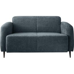 2-Sitzer Home Affaire "Marone", blau (ocean), B:140cm H:76cm T:90cm, 100% Polyester, Sofas