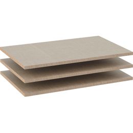 Einlegeboden OTTO HOME, B:63cm H:1,6cm T:40cmleinenoptik hell, Holzwerkstoff, Einlegeb&ouml;den, "Zubeh&ouml;r f&uuml;r Schwebet&uuml;renschrank PAULLY", 3er-Set Breite