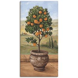 Wandbild Artland "Orangenbaum", gr&uuml;n (farbe bild(er): gr&uuml;n), B:30cm H:60cm, Bilder, auf Holzrahmen gespannt