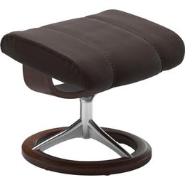 Fu&szlig;hocker stressless "Consul", braun (chocolate paloma), B:54cm H:41cm T:39cm, Leder BATICK: BATICK ist ein leicht korrigiertes, durchgef&auml;rbtes und genarbtes M&ouml;belleder, bei dem die meisten Unebenheiten und Spuren in der Regel entfernt wurden.;Leder PALOMA: PALOMA ist ein durchgef&auml;rbtes Semianilin-M&ouml;belleder mit nat&uuml;rlicher Narbung.;ROHLEDER Stoff Q2 FARON: Ein fester zuverl&auml;ssiger Boucl&eacute; mit eine
