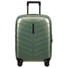 Hartschalen-Trolley Samsonite "ATTRIX, verschiedene Gr&ouml;&szlig;en und Farben", Gr. B/H/T: 40cm x 55cm x 20cm 38 l, gr&uuml;n (basil gr&uuml;n), Polypropylen, Strukturmuster, Koffer, Hartschalen-Koffer Reisegep&auml;ck TSA-Schloss Volumenerweiterung bei S