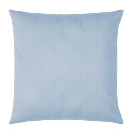Dekokissen Pad "Leda", light blau, unifarben, B:40cm L:40cm, Baumwolle, Dekokissen_Sitzkissen_Kissenh&uuml;llen, 100% Baumwolle