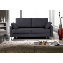 Schlafsofa Bali "FLEXA, Sitzen / Relaxen / Schlafen", blau (blau, anthrazit), B:166cm H:90cm T:95cm, Sofas, Schlafsofa, &ndash; Schlafsofa &bdquo;Made in Germany&ldquo;