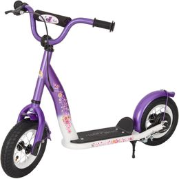 Scooter Bikestar, lila (violett, wei&szlig;), RollerB:50cm L:95cm, B:50cm L:95cm