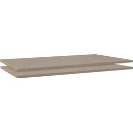 Einlegeboden Rauch "Zubeh&ouml;r f&uuml;r Rauch-Schwebet&uuml;renschr&auml;nke BLUE", beige (leinenoptik hell), B:107cm H:1,6cm T:45cm, Holzwerkstoff, Einlegeb&ouml;den, Einlegeboden, 2er-Set Breite 107 cm, Tiefe 45 cm