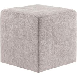 Hocker COTTA "Cuby", grau (mouse), B:40cm H:40cm T:40cm, 100% Polyester, Hocker, Hocker, Sitzw&uuml;rfel, Cube, Sitzhocker