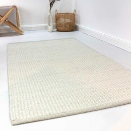 Wollteppich Esprit "Gobi, ESP-7112", wei&szlig;, B:130cm H:10mm L:190cm, Jute, Wolle, Teppiche, Naturfaserteppich aus Jute und Wolle, handgewebt