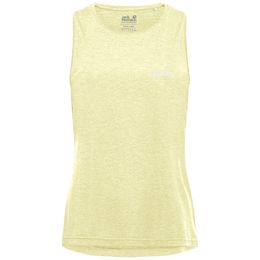 Jack Wolfskin Tanktop Damen Gr&ouml;&szlig;e M gelb / wei&szlig;