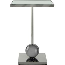 Beistelltisch Kayoom "Leva 125, Ablagefl&auml;che f&uuml;r Deko, Edelstahlgestell, Spiegelglasplatte", grau (graphit, silber, silber), B:42cm H:62cm T:42cm, 100% Edelstahl, 100% Spiegelglas, Tische, Beistelltisch, modern, stabil, edel, modern, Edelstahlgestell