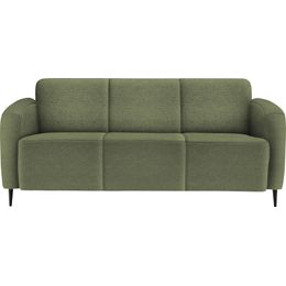 3-Sitzer Home Affaire "Marone", gr&uuml;n, B:185cm H:76cm T:90cm, Luxus-Microfaser weich 100% Polyester;Struktur fein 100% Polyester, Sofas