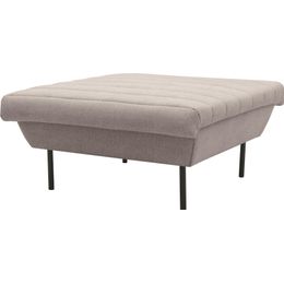 Hocker "LOOKS IX", beige (beige, braun), B:90cm H:45cm T:105cm, 70% R-Polyester, 30% Polyester, LOOKS by Wolfgang Joop, Hocker, Hocker, Quersteppung, passend zur Serie LOOKS IX