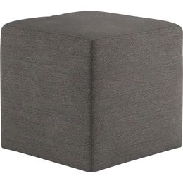 Hocker COTTA "Cuby", grau (dunkelgrau), B:40cm H:40cm T:40cm, 100% Polyester, Hocker, Hocker, Sitzw&uuml;rfel, Cube, Sitzhocker