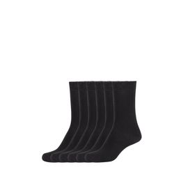 Socken s.Oliver "Socken 6er Pack", Damen, Gr. 39-42, schwarz, 78% Baumwolle, 20% Polyamid, 2% Elasthan, Socken Socken