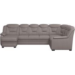 Wohnlandschaft COTTA "Marcus U-Form", beige (sand), B:330cm H:99cm T:211cm, 64% Polyurethan, 25% Polyester, 11% Baumwolle, Sofas, Wohnlandschaft, wahlweise mit Bettfunktion & Stauraum