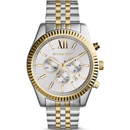 Michael Kors "LEXINGTON" Quarzuhr, Armbanduhr, Herrenuhr, Stoppfunktion, Edelstahlarmband