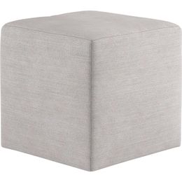 Hocker COTTA "Cuby", grau (light grau), B:40cm H:40cm T:40cm, 100% Polyester, Hocker, Hocker, Sitzw&uuml;rfel, Cube, Sitzhocker