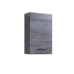H&auml;ngeschrank Welltime "Florida", grau (graphitfarben, rauchsilber), B:40cm H:64cm T:20cm, Holzwerkstoff, MDF, Schr&auml;nke, H&auml;ngeschrank, Breite 40 cm, mit T&uuml;rd&auml;mpfern