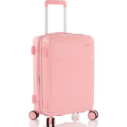 Hartschalen-Trolley Heys "Pastel, in verschiedenen Farben und Gr&ouml;&szlig;en", Gr. B/H/T: 35cm x 53cm x 23cm 42 l, rosa (blush), Polycarbonat-Verbundwerkstoff, Koffer, Heys x Joachim Llambi Handgep&auml;ck-Koffer TSA Schloss Volumenerweiterung