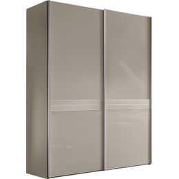 Schwebet&uuml;renschrank STAUD "Sinfonie Plus, edles Design in hochwertiger Qualit&auml;t, Made in Germany", beige (sandglas, sandglas matt), B:200cm H:222cm T:68cm, Holzwerkstoff, Schr&auml;nke, Schwebet&uuml;renschrank, In vier verschiedenen Ausstattungsvarianten