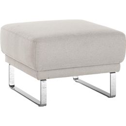 Hocker Home Affaire "Apiro", grau (platin), B:65cm H:47cm T:65cm, Hocker, Hocker, passend zur Serie Aprio in Stoff