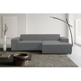 Ecksofa WERK2, B:268cm H:70cm T:163cmgrau, 100% Polyester, Wohnzimmer, Sofas, "Trento, elegant & zeitlos, Breite 268cm, pflegeleichte Bez&uuml;ge,