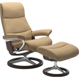 Relaxsessel stressless "View", beige (sand paloma), B:78cm H:108cm T:78cm, Leder BATICK: BATICK ist ein leicht korrigiertes, durchgef&auml;rbtes und genarbtes M&ouml;belleder, bei dem die meisten Unebenheiten und Spuren in der Regel entfernt wurden.;Leder PALOMA: PALOMA ist ein durchgef&auml;rbtes Semianilin-M&ouml;belleder mit nat&uuml;rlicher Narbung.;ROHLEDER Stoff Q2 FARON: Ein fester zuverl&auml;ssiger Boucl&eacute; mit einem st