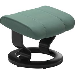 Fu&szlig;hocker stressless "Consul", gr&uuml;n (aqua gr&uuml;n paloma), B:54cm H:38cm T:39cm, Leder BATICK: BATICK ist ein leicht korrigiertes, durchgef&auml;rbtes und genarbtes M&ouml;belleder, bei dem die meisten Unebenheiten und Spuren in der Regel entfernt wurden.;Leder PALOMA: PALOMA ist ein durchgef&auml;rbtes Semianilin-M&ouml;belleder mit nat&uuml;rlicher Narbung.;ROHLEDER Stoff Q2 FARON: Ein fester zuverl&auml;ssiger Boucl&eacute; mit einem