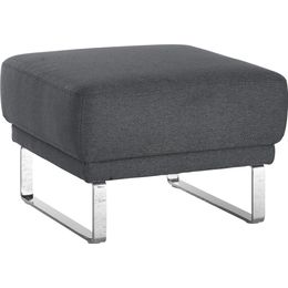 Hocker Home Affaire "Apiro", grau (stone), B:65cm H:47cm T:65cm, Hocker, Hocker, passend zur Serie Aprio in Stoff