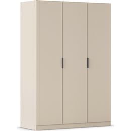 Kleiderschrank Rauch "Dreht&uuml;renschrank Schrank Garderobe Ankleide Schlafzimmer LAGOA", beige (champagner), B:136cm H:197cm T:54cm, Holzwerkstoff, Schr&auml;nke, Kleiderschrank, moderne Kantengriffe aus Metall, optional mit Aufsatz MADE IN GERMANY