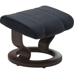 Fu&szlig;hocker stressless "Consul", blau (shadow blau paloma), B:54cm H:38cm T:39cm, Leder BATICK: BATICK ist ein leicht korrigiertes, durchgef&auml;rbtes und genarbtes M&ouml;belleder, bei dem die meisten Unebenheiten und Spuren in der Regel entfernt wurden.;Leder PALOMA: PALOMA ist ein durchgef&auml;rbtes Semianilin-M&ouml;belleder mit nat&uuml;rlicher Narbung.;ROHLEDER Stoff Q2 FARON: Ein fester zuverl&auml;ssiger Boucl&eacute; mit ein
