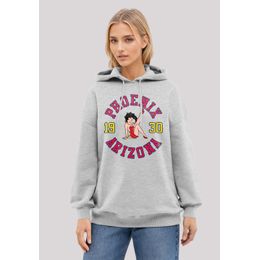 Kapuzenpullover F4NT4STIC "Betty Boop Phoenix Arizona 1930", Damen, Gr. XS, grau melange, Obermaterial: 80% Baumwolle, 20% Polyester, oversize, Pullover Kapuzenpullover, Premium Qualit&auml;t