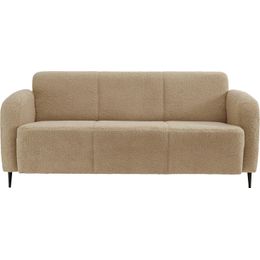 3-Sitzer Home Affaire "Marone", beige (creme), B:185cm H:76cm T:90cm, Luxus-Microfaser weich 100% Polyester;Struktur fein 100% Polyester, Sofas