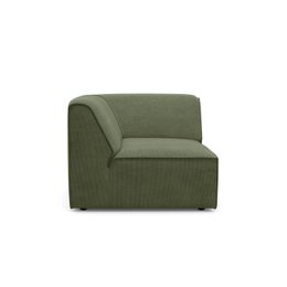 Sofa-Eckelement OTTO HOME "Merid, Sofaelement, Ma&szlig;e B/T/H: 97/97/46 cm", gr&uuml;n, B:97cm H:70cm T:97cm, Struktur fein (100% Polyester);Samtoptik (100% Polyester);Samtcord (92% Polyester, 8% Polyamid), Polsterelemente, als Modul oder separat verwendbar, f&uuml;r individuelle Zusammenstellung