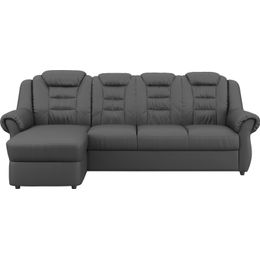 Ecksofa Home Affaire "Boston L-Form", braun (fango), B:262cm H:102cm T:165cm, 64% Polyurethan, 25% Polyester, 11% Baumwolle, Sofas, Ecksofa, mit hoher R&uuml;ckenlehne, wahlweise mit Bettfunktion