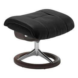 Fu&szlig;hocker stressless "Mayfair", schwarz (schwarz batick), B:55cm H:41cm T:39cm, Leder BATICK: BATICK ist ein leicht korrigiertes, durchgef&auml;rbtes und genarbtes M&ouml;belleder, bei dem die meisten Unebenheiten und Spuren in der Regel entfernt wurden.;Leder PALOMA: PALOMA ist ein durchgef&auml;rbtes Semianilin-M&ouml;belleder mit nat&uuml;rlicher Narbung.;ROHLEDER Stoff Q2 FARON: Ein fester zuverl&auml;ssiger Boucl&eacute; mit ein