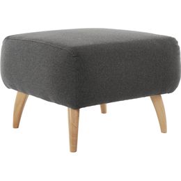 Hocker Home Affaire "Baggio", grau (anthrazit), B:63cm H:45cm T:63cm, Hocker, Hocker, mit Holzf&uuml;&szlig;en