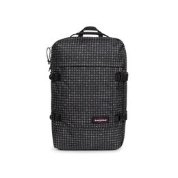 Freizeitrucksack Eastpak "TRAVELPACK", Gr. B/H/T: 33cm x 51cm x 20cm, schwarz (refleks space schwarz), Textil, Rucks&auml;cke Freizeitrucksack, Unisex, Tragetasche und Rucksack 2 in 1