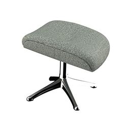 Fu&szlig;hocker FLEXLUX "Elegant Beinst&uuml;tze, Entspannung, Skandinavisch, Ultimativer Komfort", blau (sky blau), B:44cm H:39cm T:35cm, 62% Polyester, 17% Cotton, 14% Linen, 12%Polyester, 4% Wool, Hocker, Fu&szlig;hocker, Organische Formen, Robuster Alu fu&szlig;, Weicher Stoff oder Echtleder