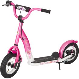 Scooter Bikestar, pink (pink, schwarz, wei&szlig;), RollerB:50cm L:95cm, B:50cm L:95cm